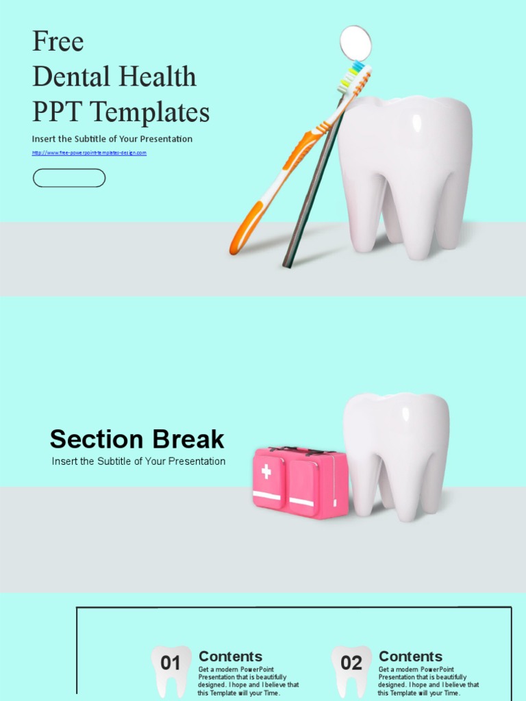 Dental Health Care Powerpoint Templates Pdf Microsoft Power Point
