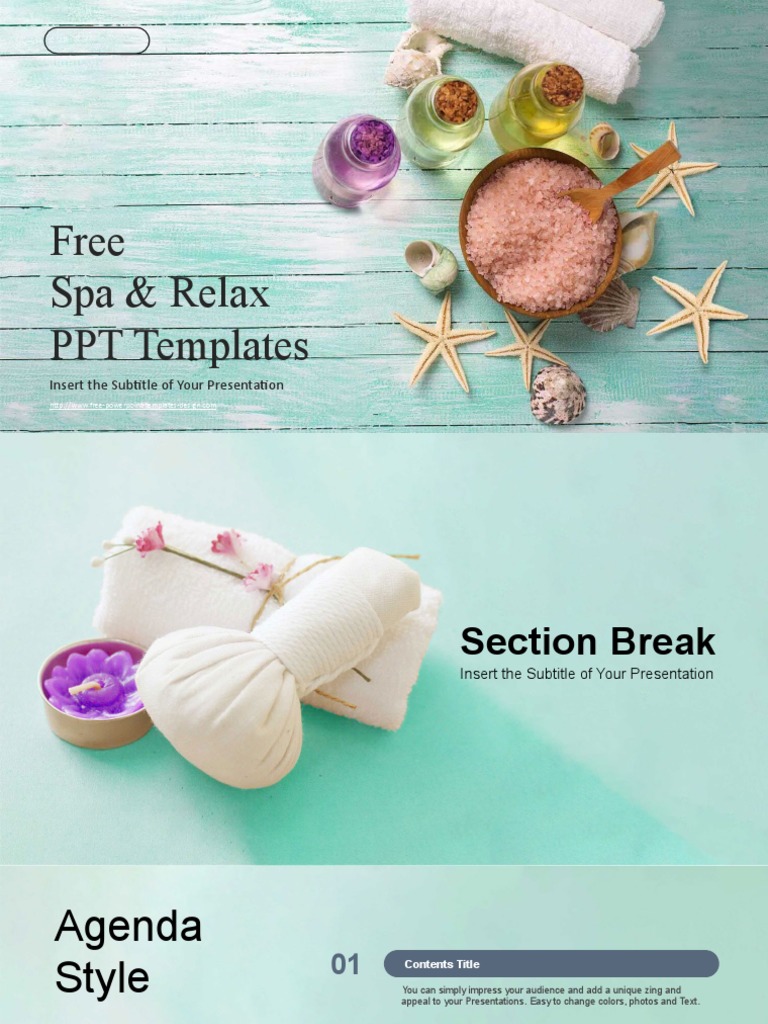 Free Spa & Relax PowerPoint Templates | PDF | Microsoft Power Point ...