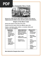 Triangular Slave Trade Map | PDF
