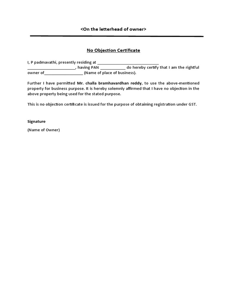 Consent Letter | PDF