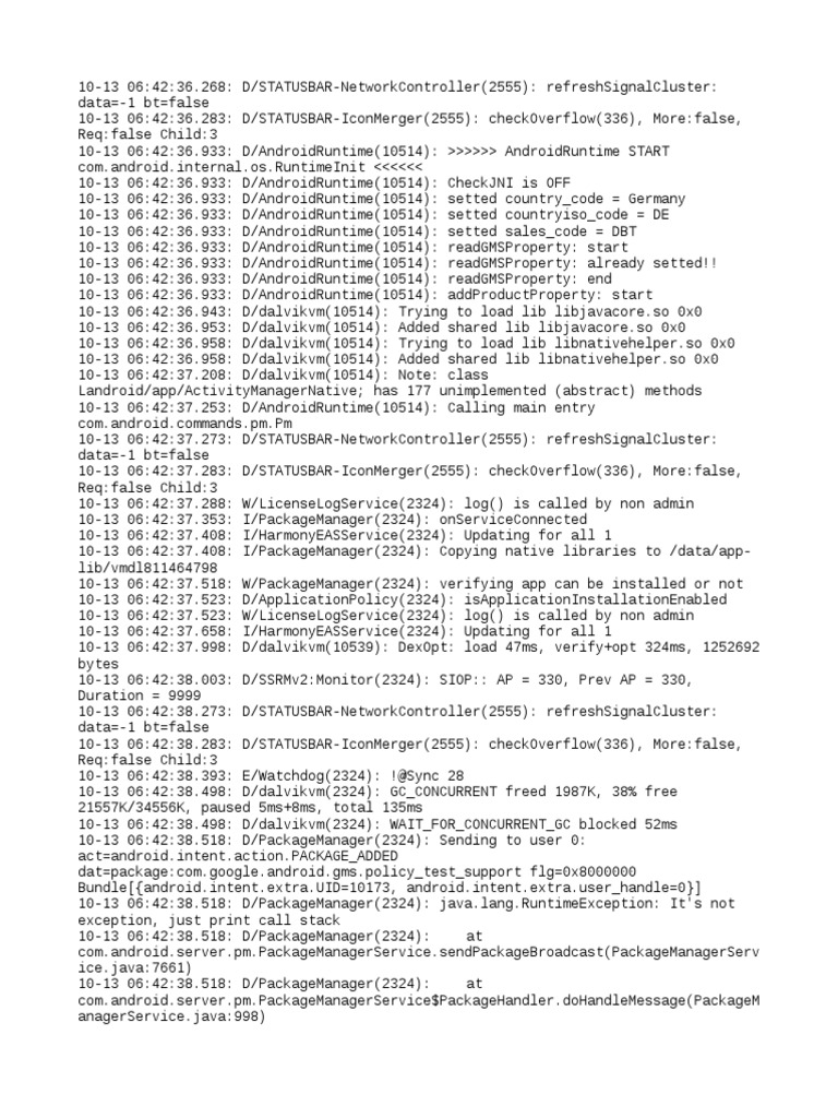 GVN-514 JAV Package Installation Log | PDF | Android (Operating System) | Computer Engineering