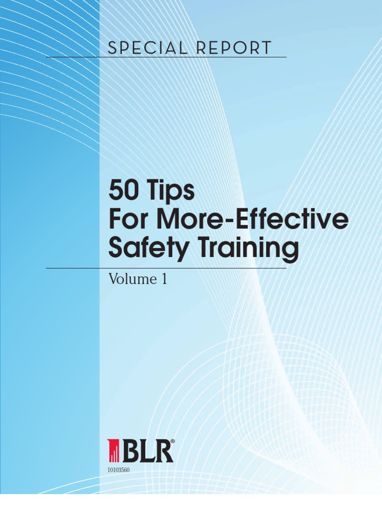 50 Tips For Effective Safety Training Vol 1 | PDF