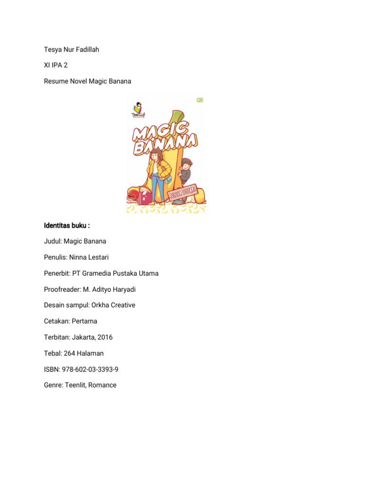 Resume Novel Magic Banana | PDF