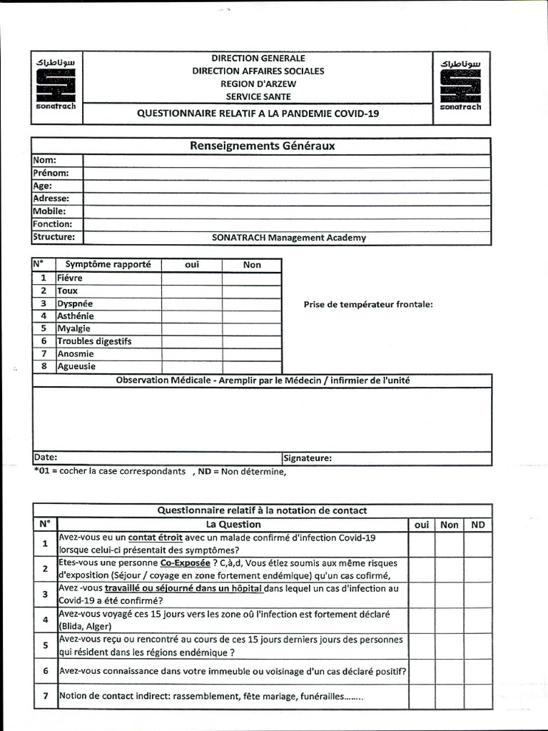 Certificat de Bonne Santé | PDF