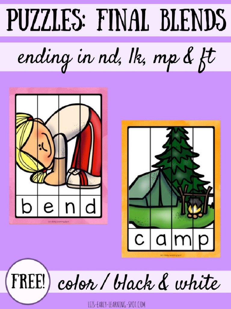 Final Blends Word Puzzles | PDF | Nature
