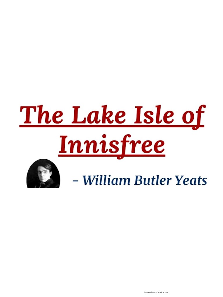 The Lake Isle of Innisfree | PDF