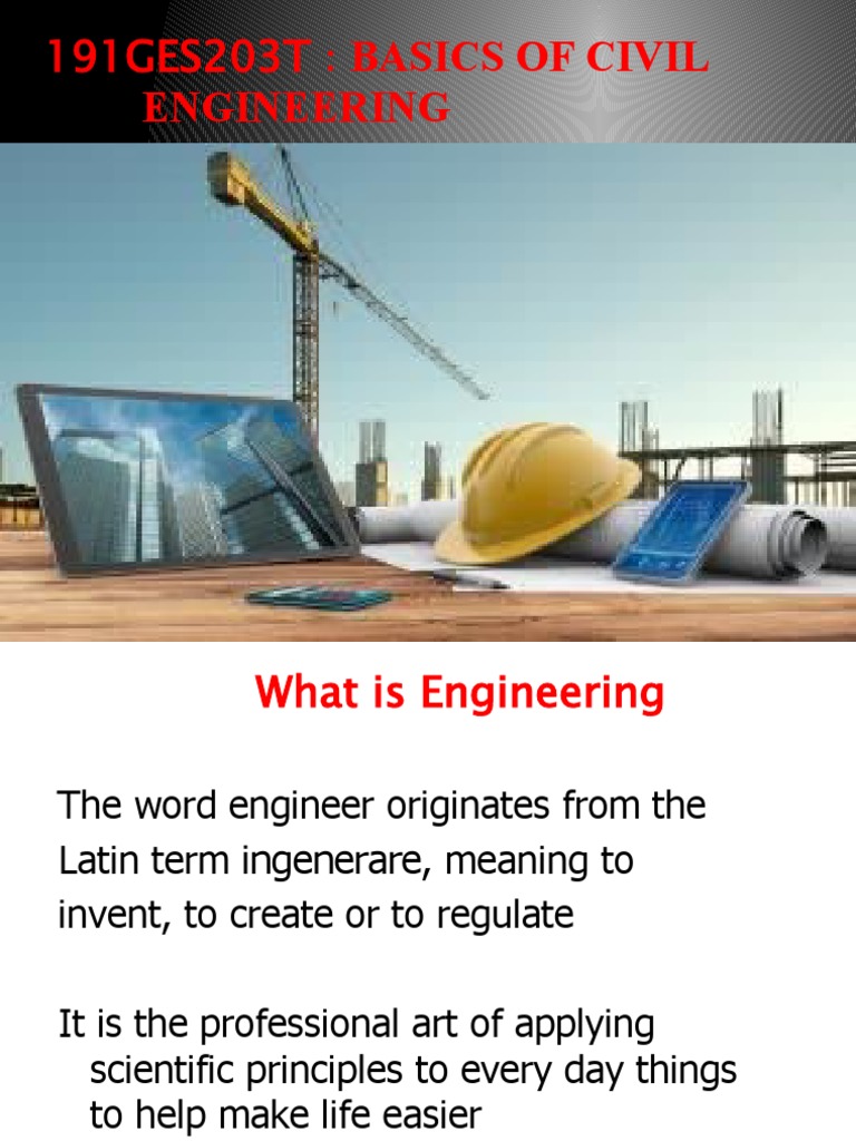 Unit 1 Civilengineering Disciplinesandbuildingclassification ...