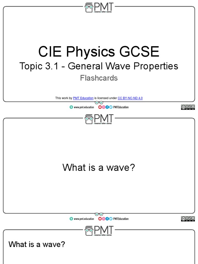 CIE Physics GCSE Wave Properties | PDF | Electromagnetic Spectrum ...