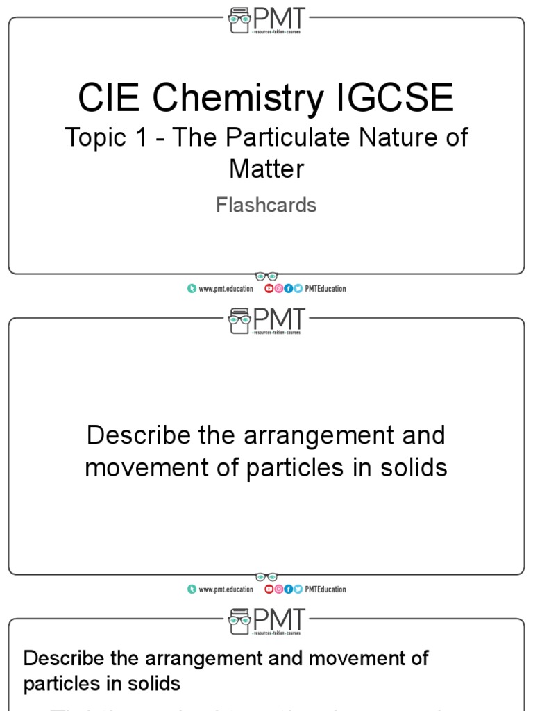 Particulate Nature of Matter Guide | PDF | Brownian Motion | Diffusion