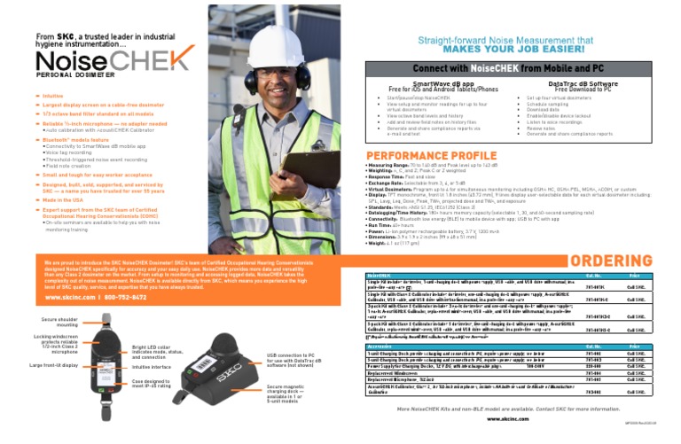 SKC - Noise Dosimeter | PDF | Usb | Personal Computers