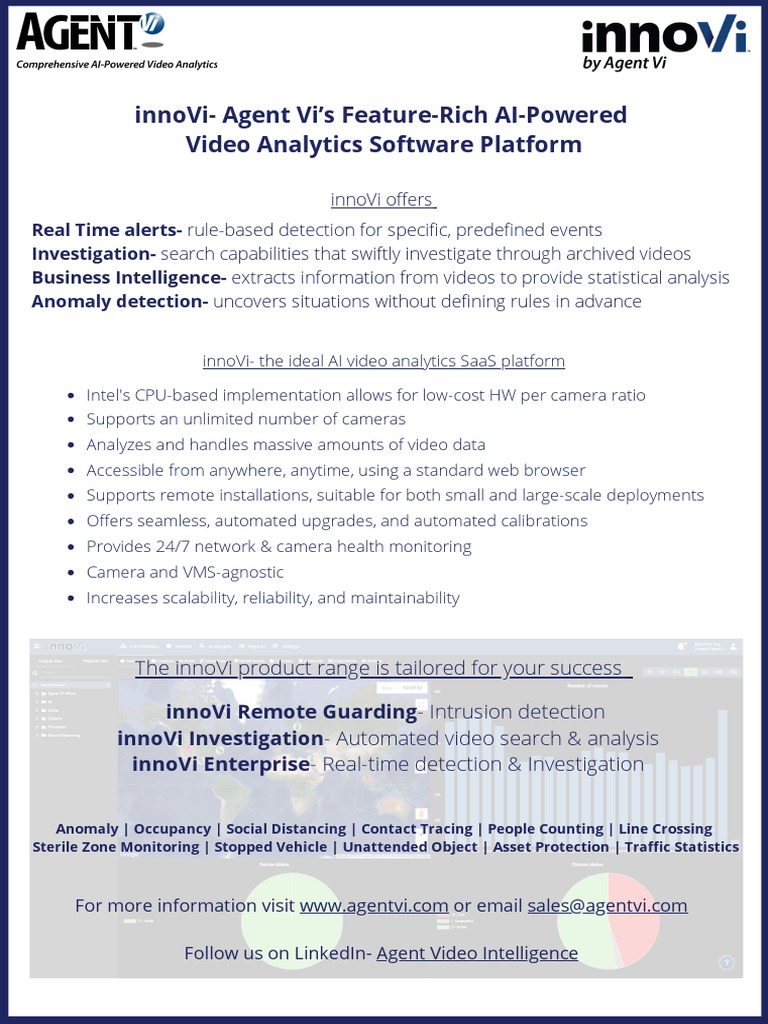 Innovi-Agent Vi'S Feature-Rich Ai-Powered Video Analytics Software ...