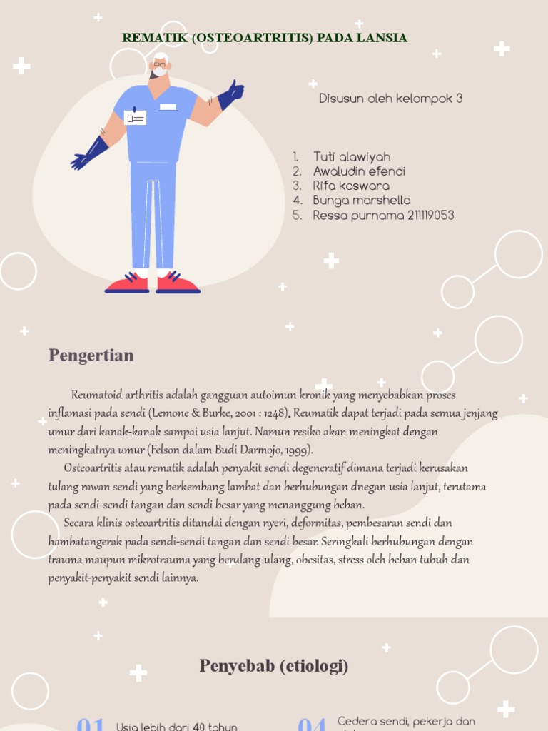 Osteoartritis pada Lansia: Gejala & Penanganan | PDF