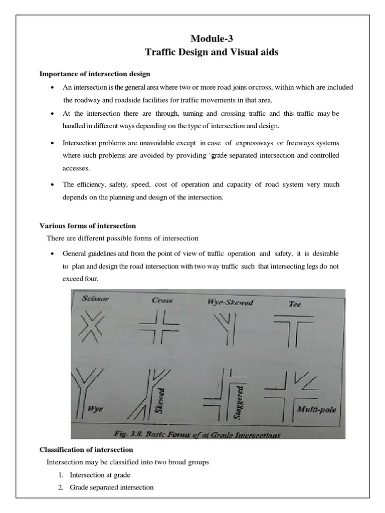 Traffic Design and Visual Aids | PDF | Interchange (Road) | Traffic