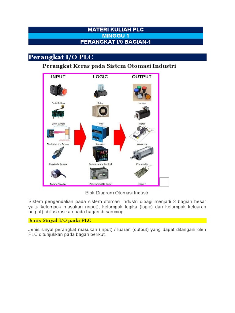 1b1 Perangkat Io Plc Bagian 1 Pdf