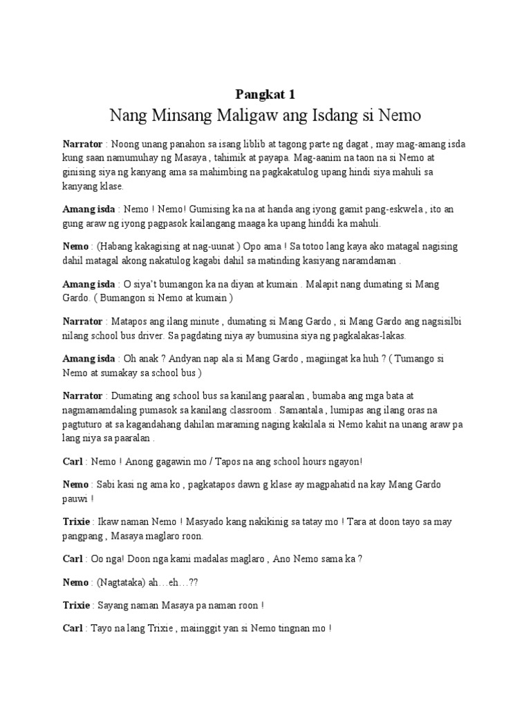 Pangkat 1 Script Pdf