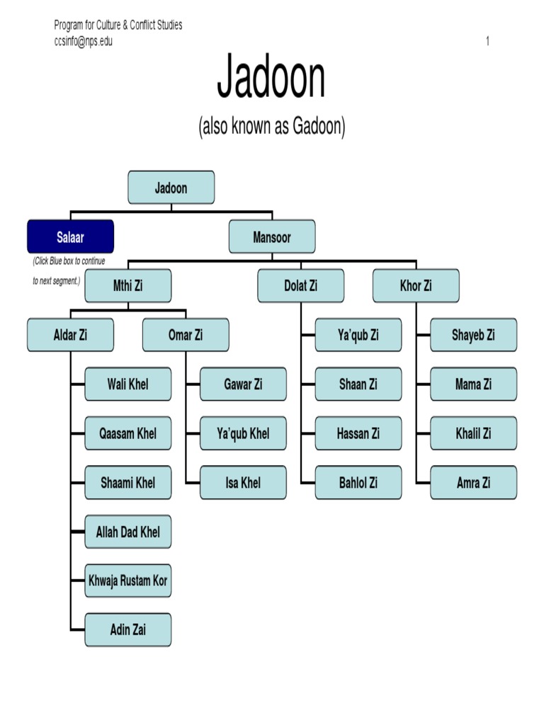 Jadoon Family Tree Overview | PDF