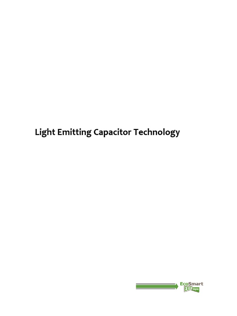 Lighting the Way: An Overview of Light Emitting Capacitor Technology ...