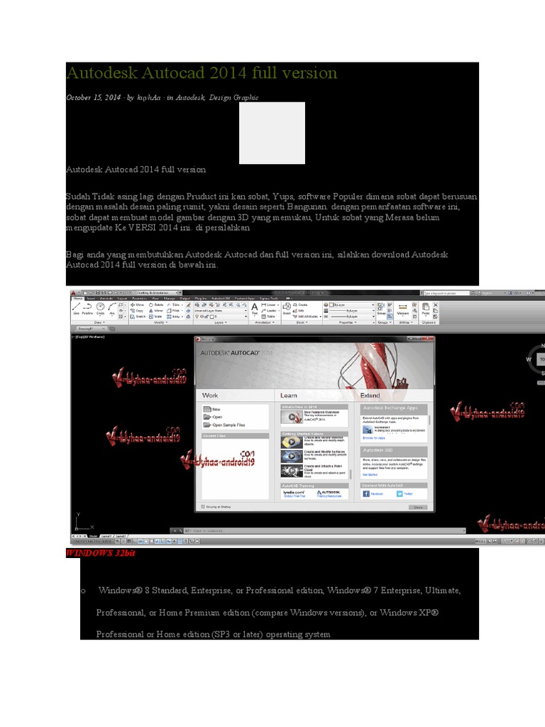 Instal Autucad 2014 | PDF