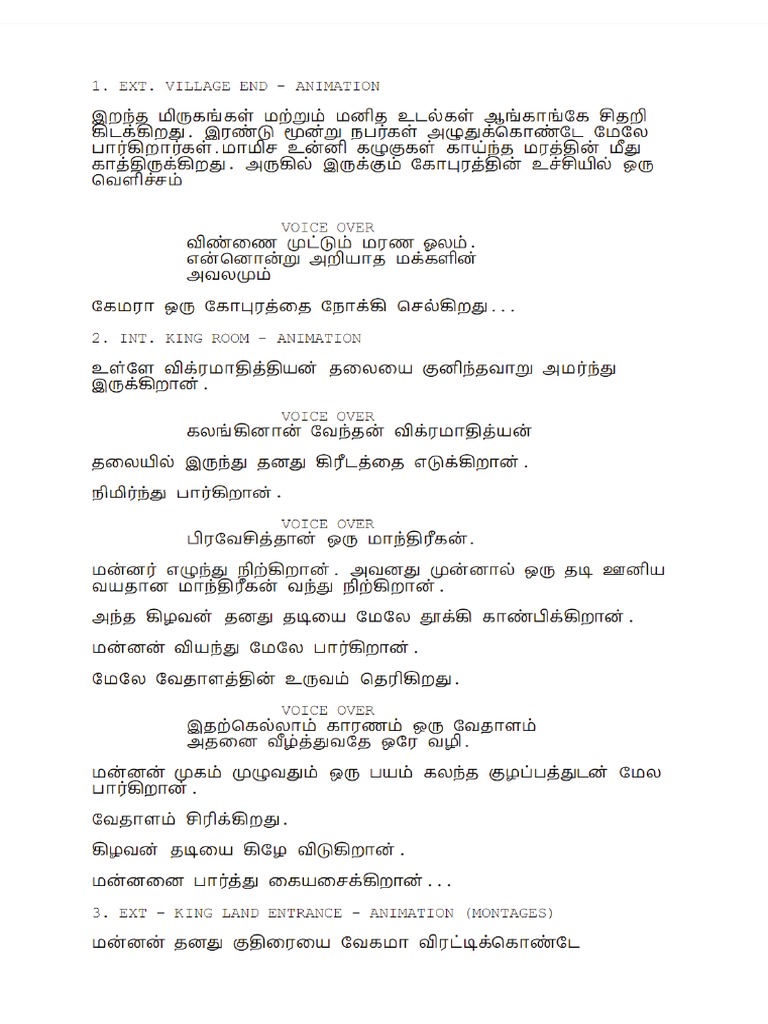 Vikram Vedha Script | PDF