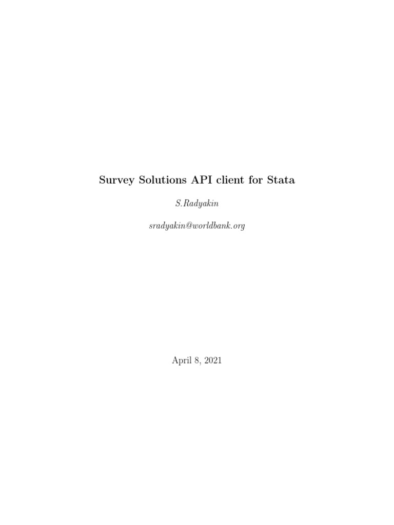Survey Solutions Application | PDF | Parameter (Computer Programming ...