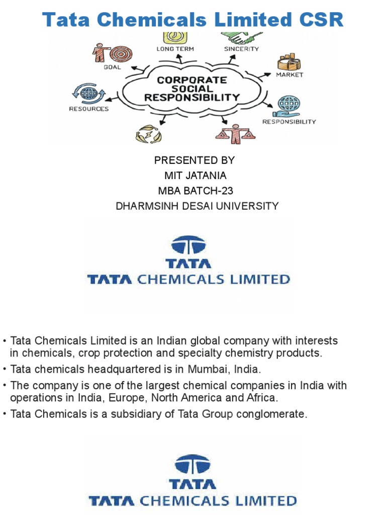 Tata Chemicals CSR | PDF | Natural Environment | Economies