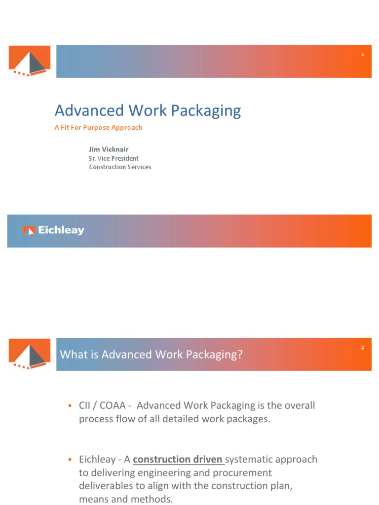 Advanced Work Packaging: A Fit For Purpose Approach | Download Free PDF ...