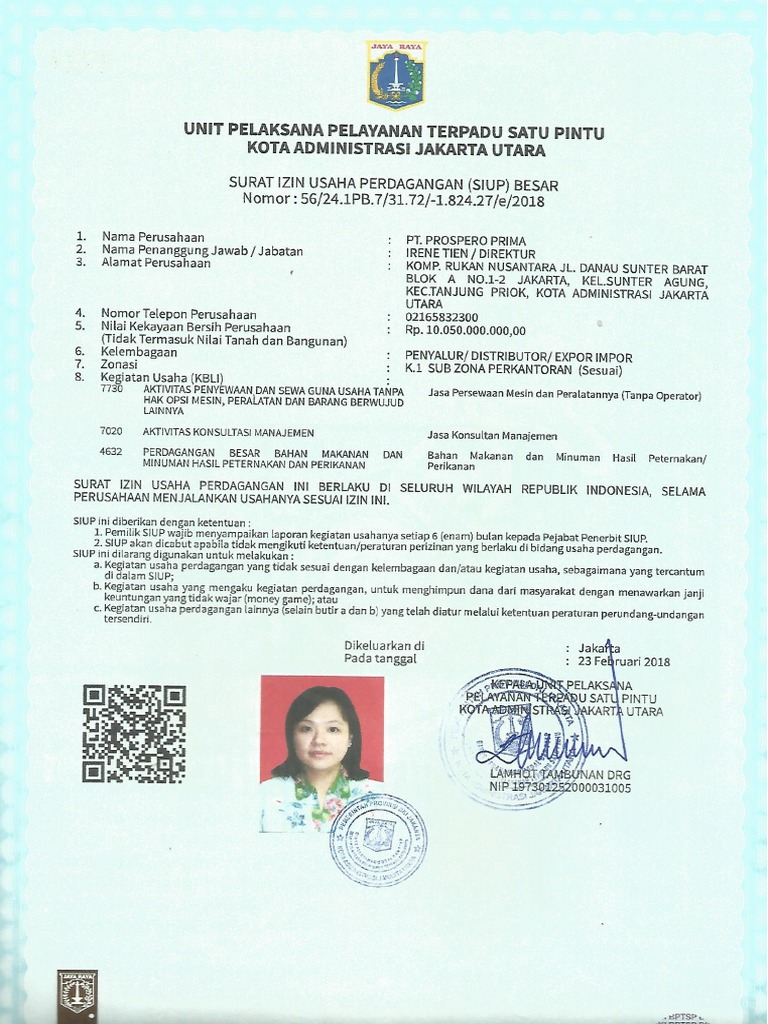 2.a.SIUP Besar | PDF