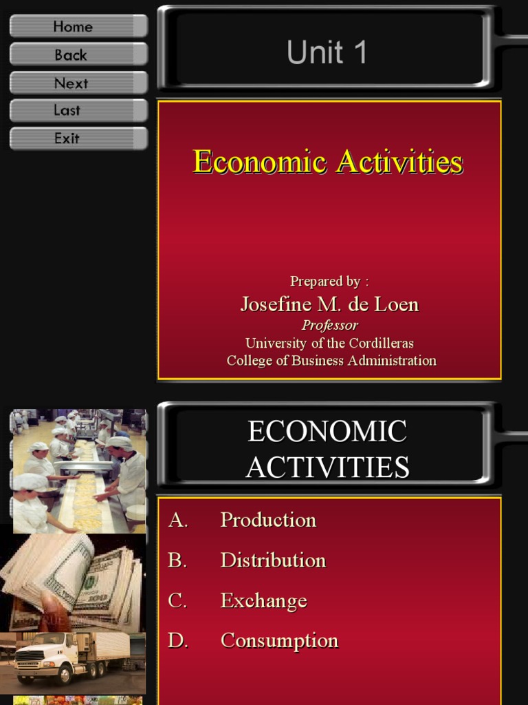 01 Economic Activities | PDF | Goods | Economics