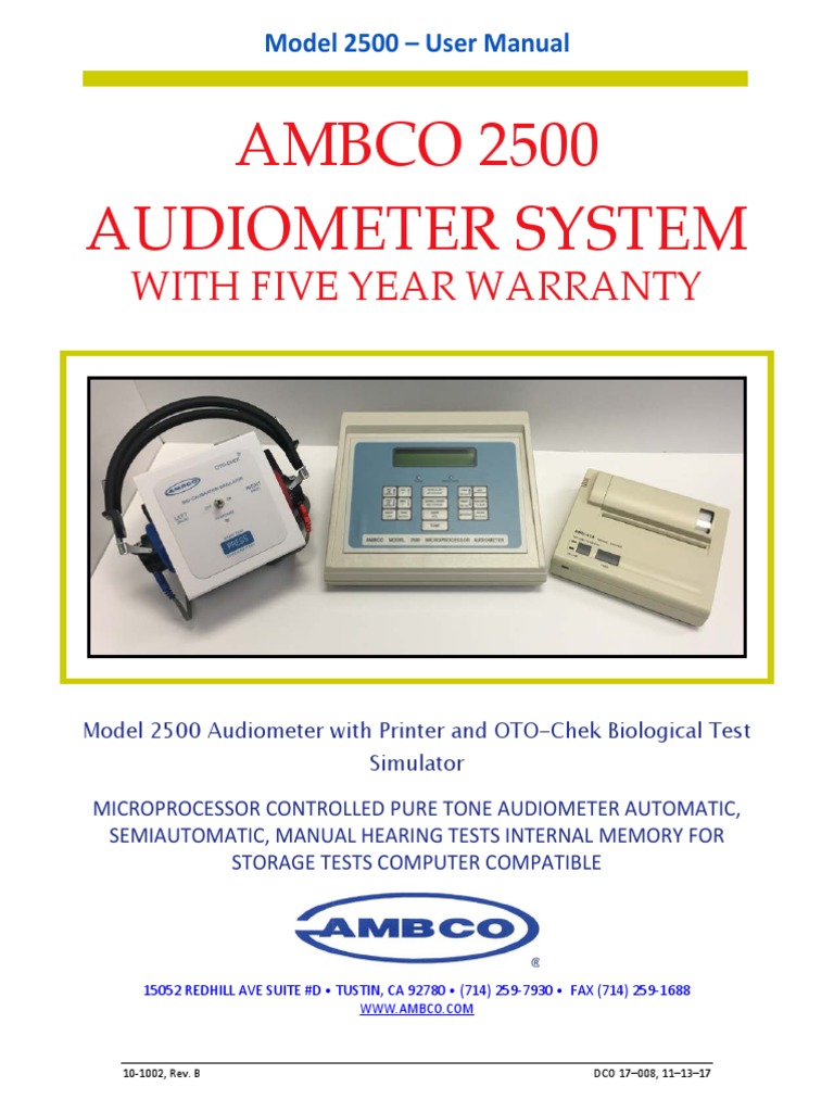 AMBCO 2500 Manual | Download Free PDF | Computer Engineering | Computing