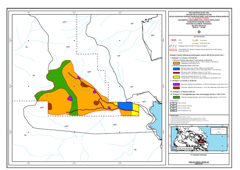 Peta IUP-OP PT Bososi Pratama Sultra | PDF