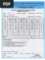 B.tech Marksheet | PDF