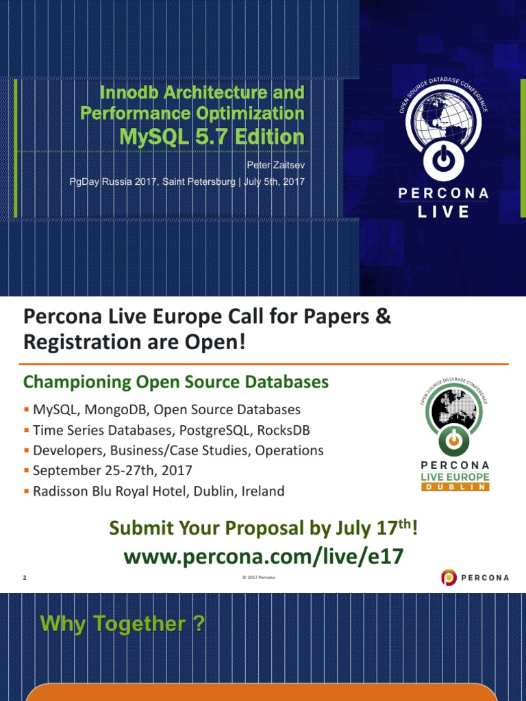 PgDay 2017 Innodb Architecture Performance Optimization | PDF | Cache (Computing) | Database Index