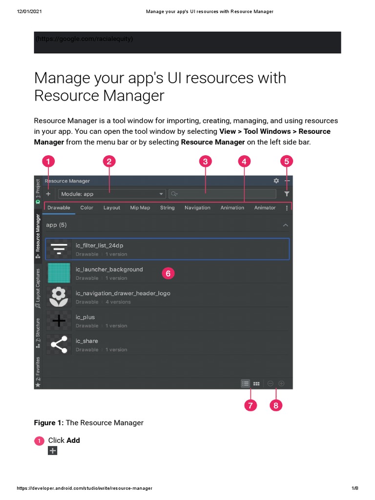 Android Studio Resource Manager Guide | PDF | Ios | Mobile App