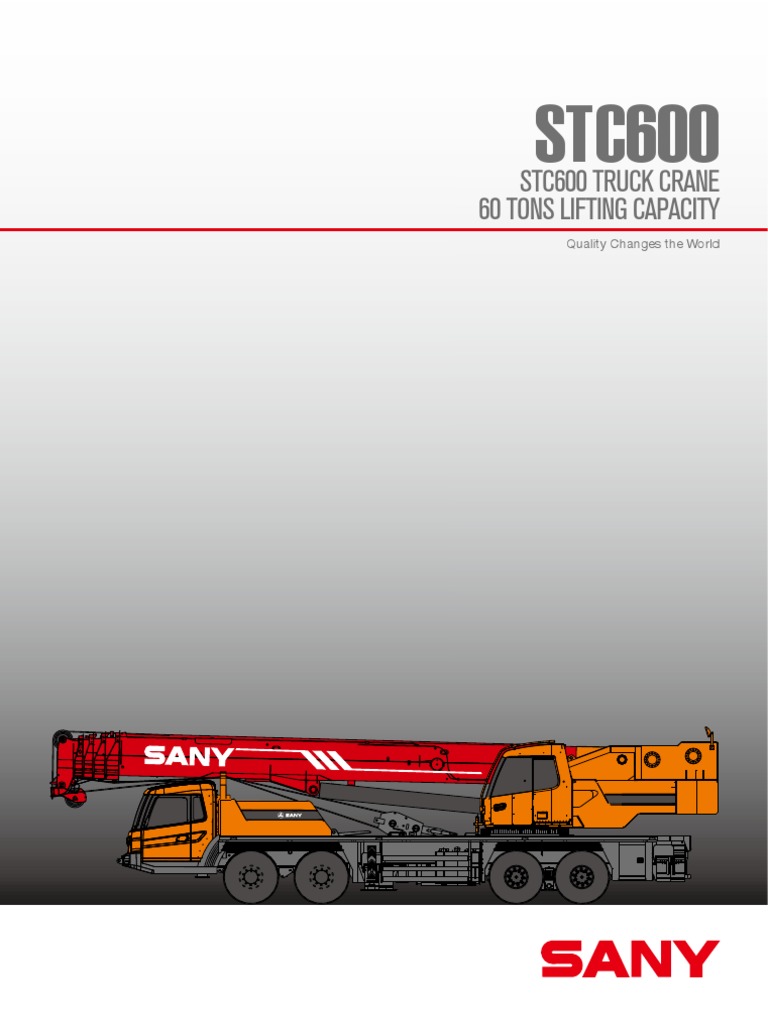 Stc600 Truck Crane 60 Tons Lifting Capacity: Quality Changes The World ...