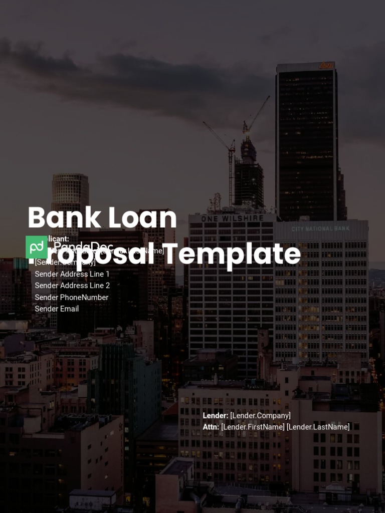 Bank Loan Proposal Template | PDF | Restaurants | Loans