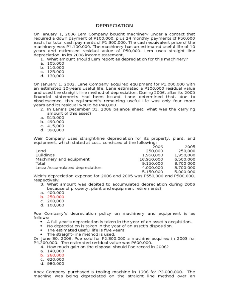Depreciation | PDF | Depreciation | Financial Accounting