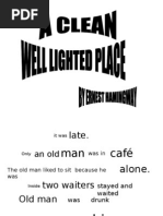 A Clean Well-Lighted Place - Ernest Hemingway | PDF