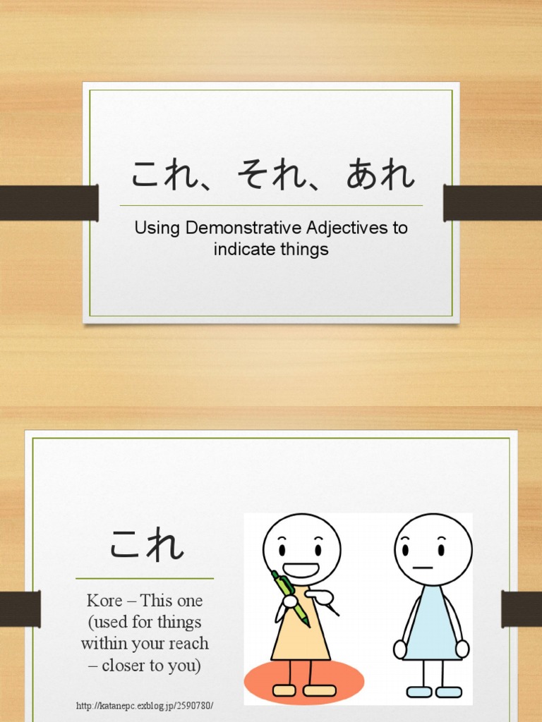 Japanese Demonstratives Guide | PDF | Foreign Language Studies