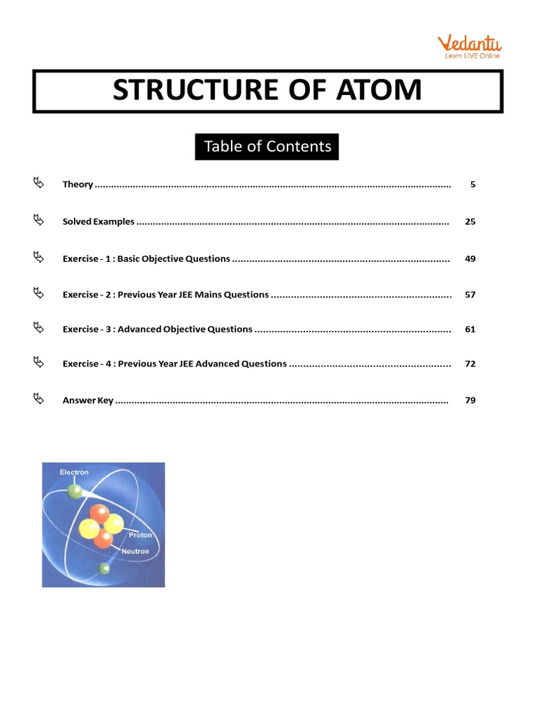 CH 1. Structure of Atom (Chem +1) | PDF | Electromagnetic Spectrum ...