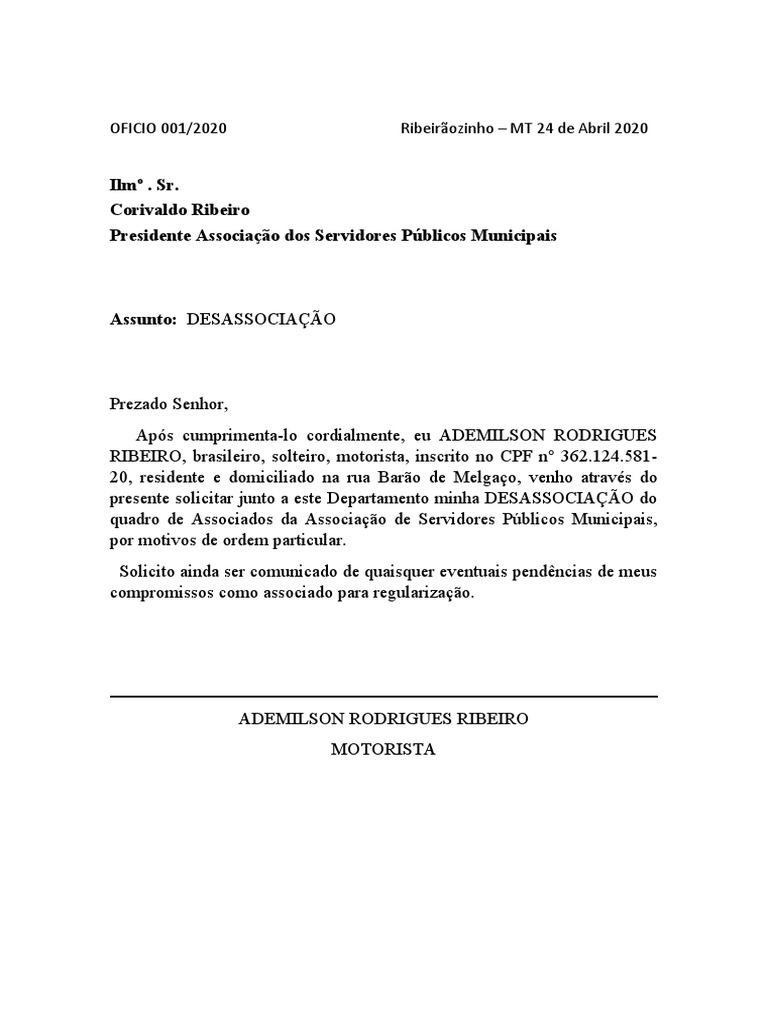 Modelo de Desassociação | PDF