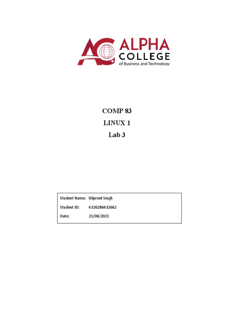 COMP 83 Lab 3 | PDF | Text File | Computer Data