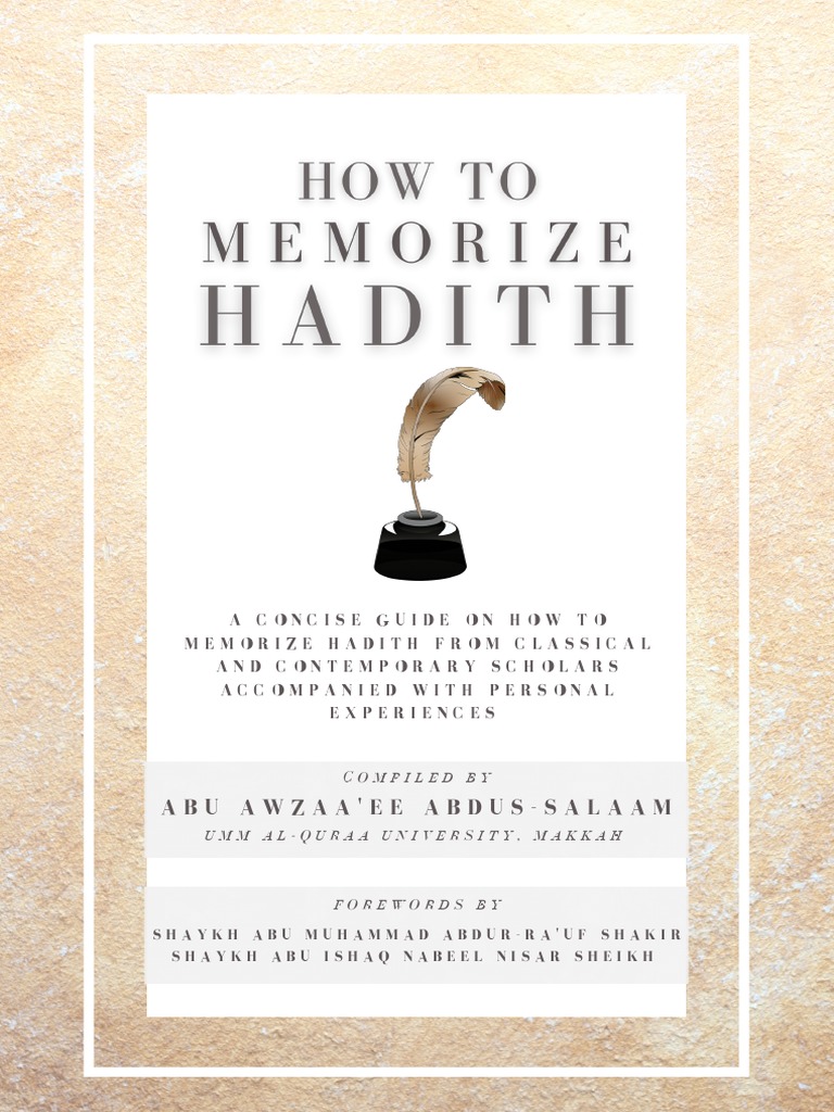How To Memorize Hadith | PDF | Hadith | Sharia
