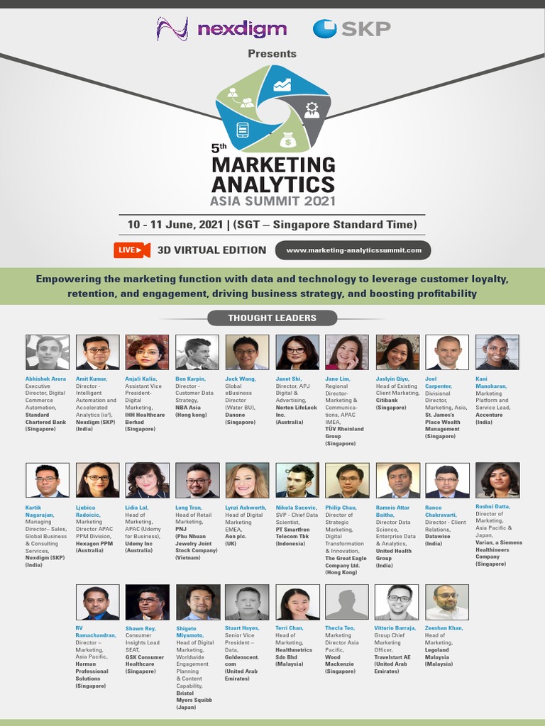 10 - 11 June, 2021 - (SGT - Singapore Standard Time) : Presents | PDF ...