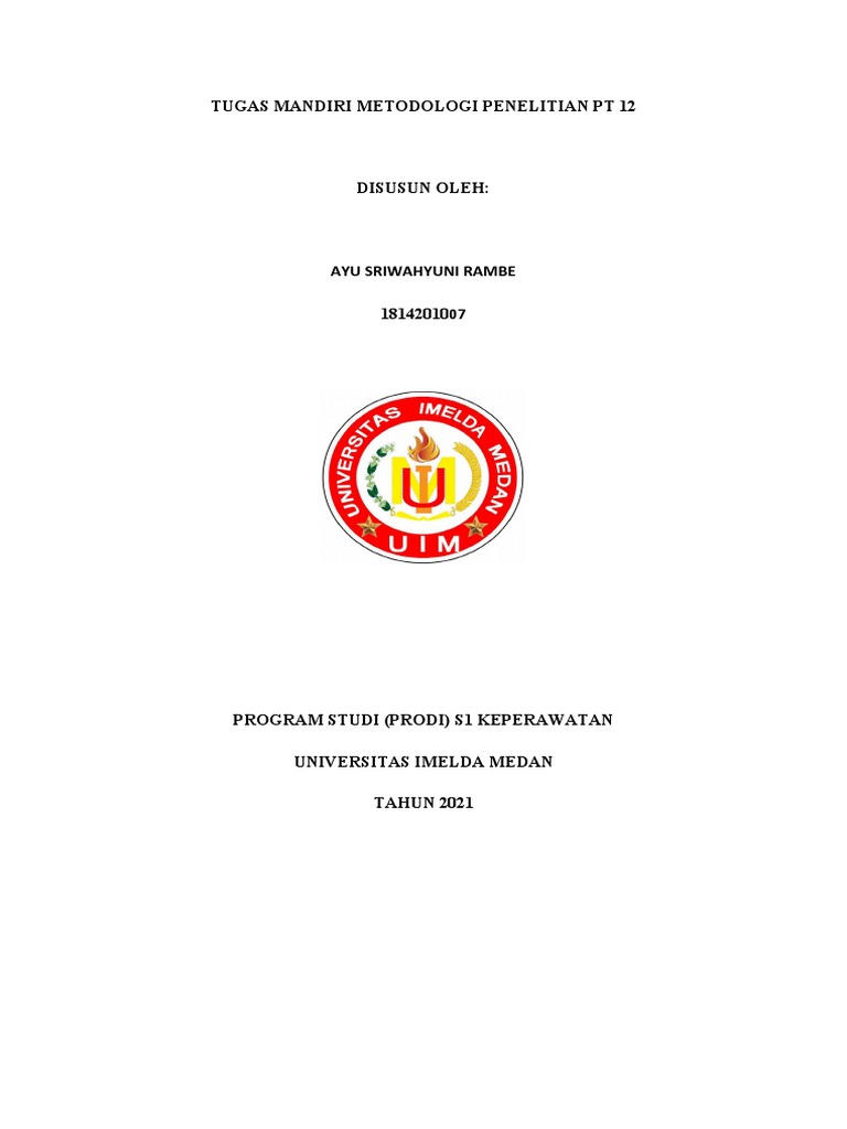 Tugas Mandiri Metodologi Penelitian | PDF