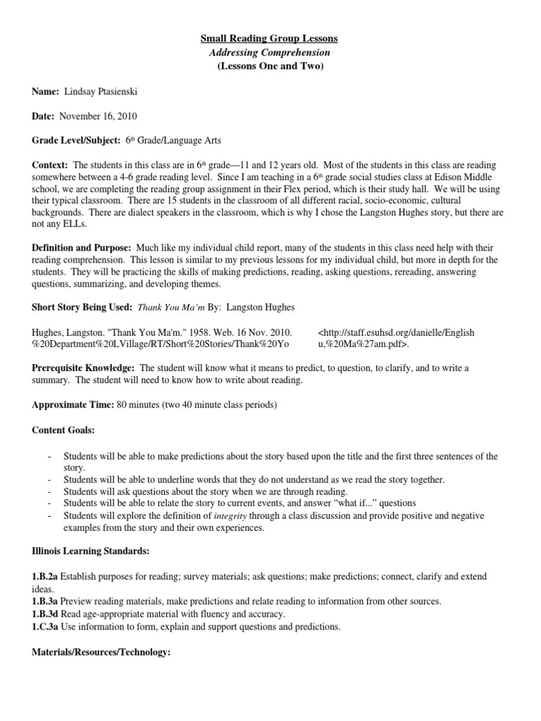 Artifact 2 For LA 3 | PDF | Reading (Process) | Reading Comprehension