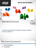 Elements of Micro Environment | PDF | Supply Chain | Customer
