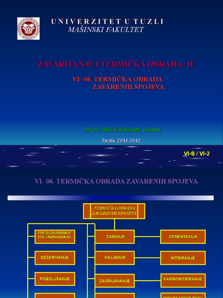 VI-06 Termicka Obrada Zavarenih Spojeva | PDF