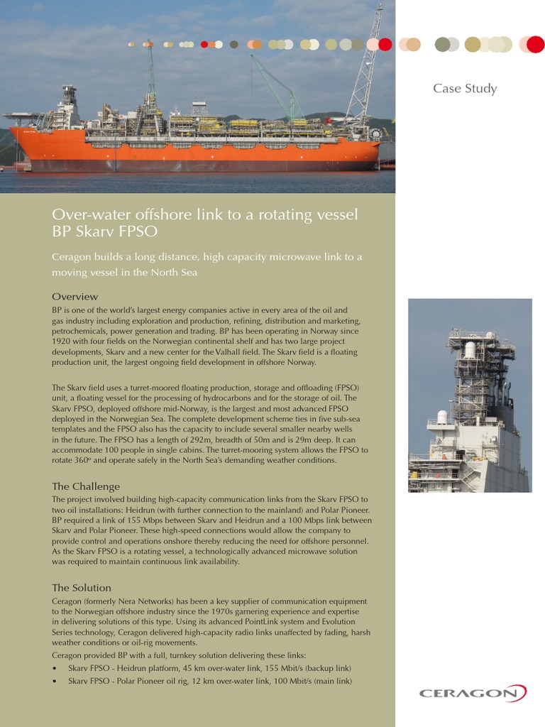 Case Study - Skarv - The Link To The Moving Vessel | PDF | Computer ...