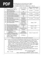 UGC - MMTTC - MKU - Schedule - 2025-26 | PDF | Science | Social Sciences