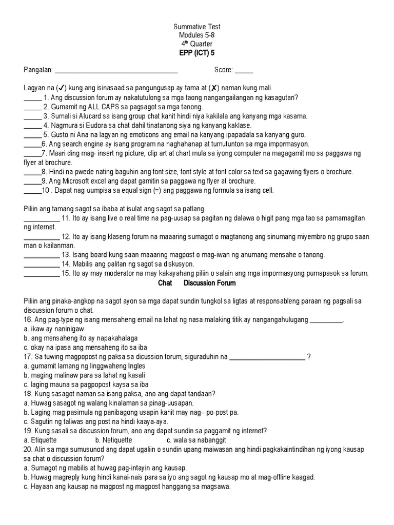 EPP5 | PDF